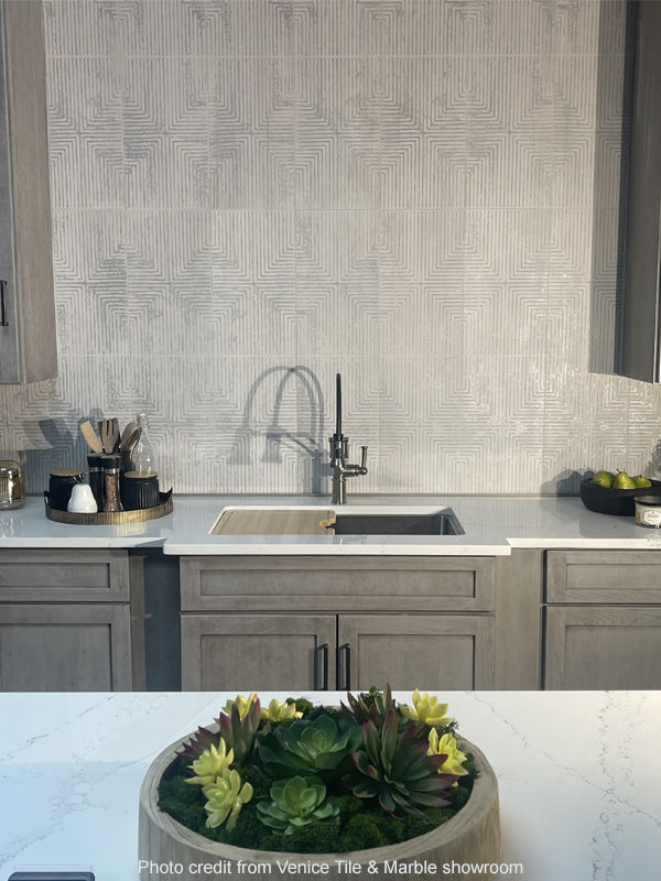 ATLANTIS WHITE DECO Ceramic Tile | TILE & MOSAIC DEPOT