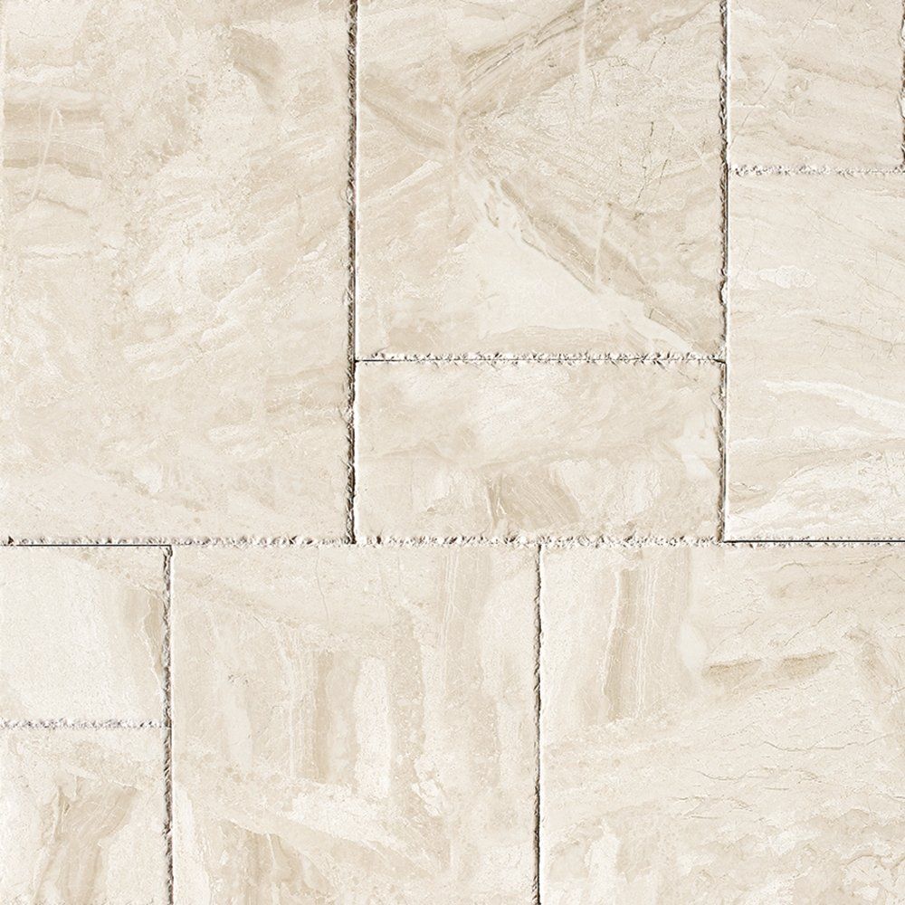 Royal Beige Marble Brushed and Chiseled Versailles Pattern Tile | TILE ...