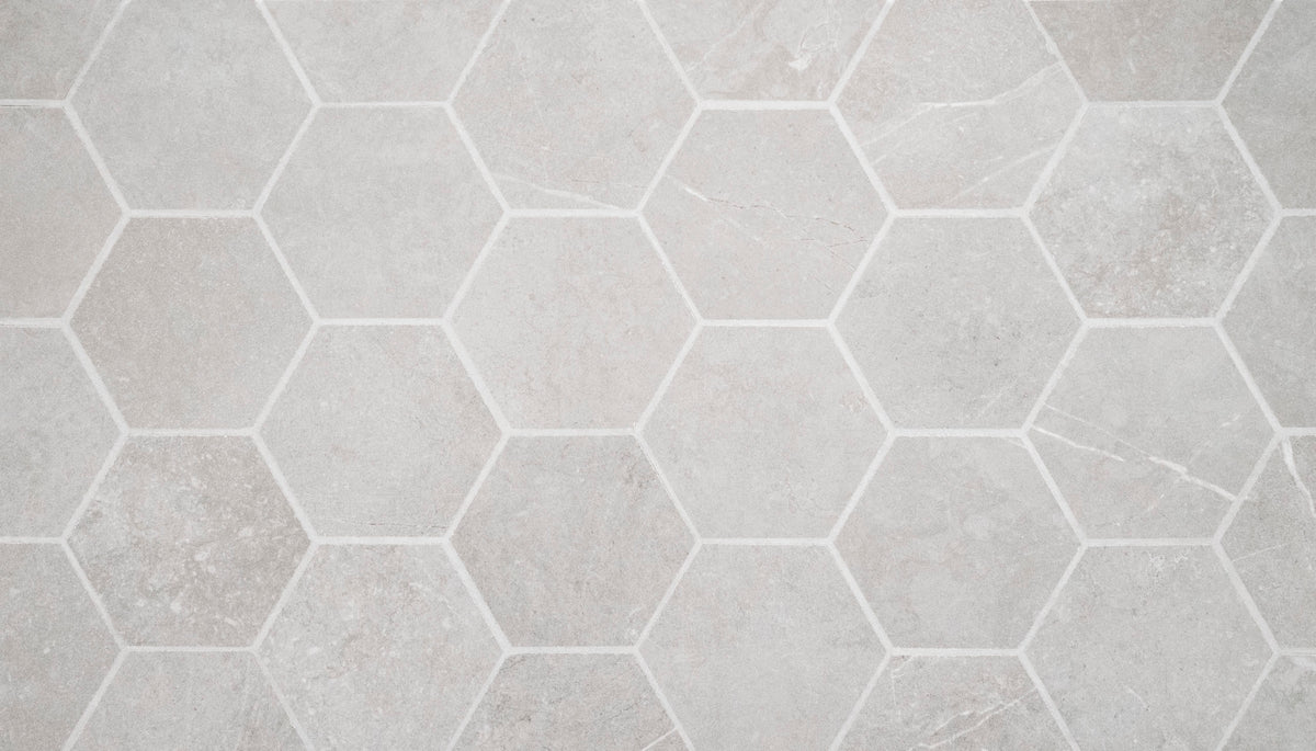 Unicom Evostone Mist Hexagon Ceramic Mosaic Tile | TMD