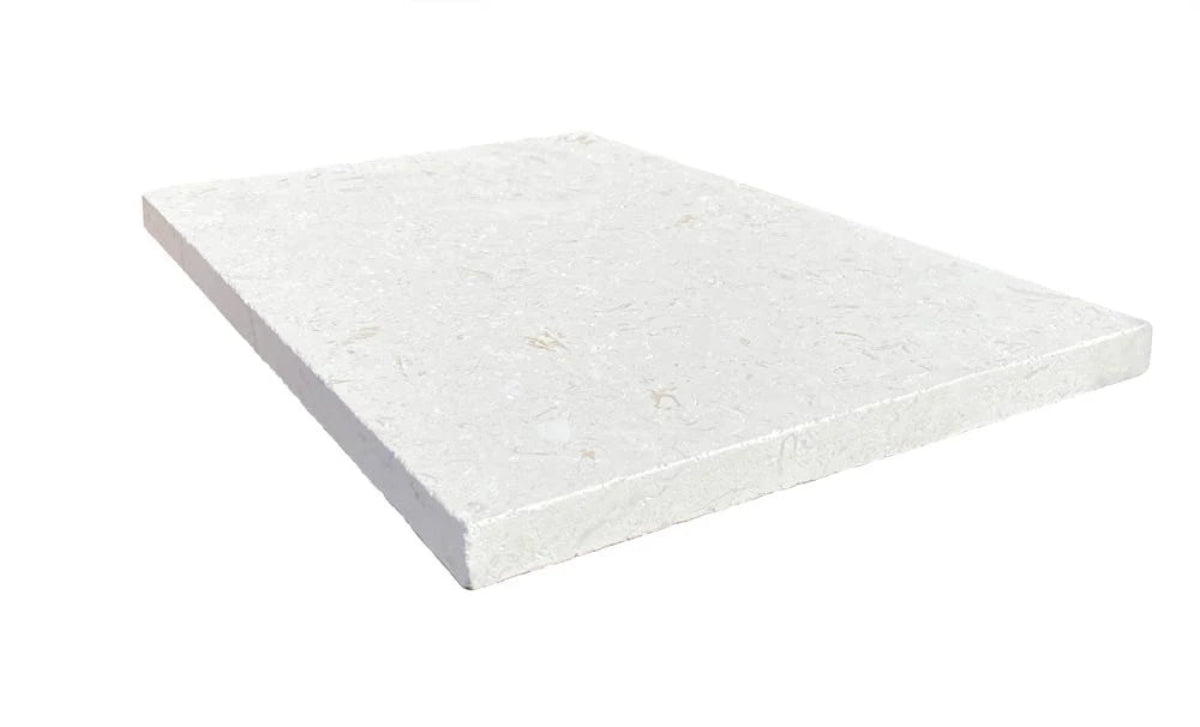 White Pearl (Myra) Limestone 3cm 16x24 Paver Tumbled | TILE & MOSAIC DEPOT