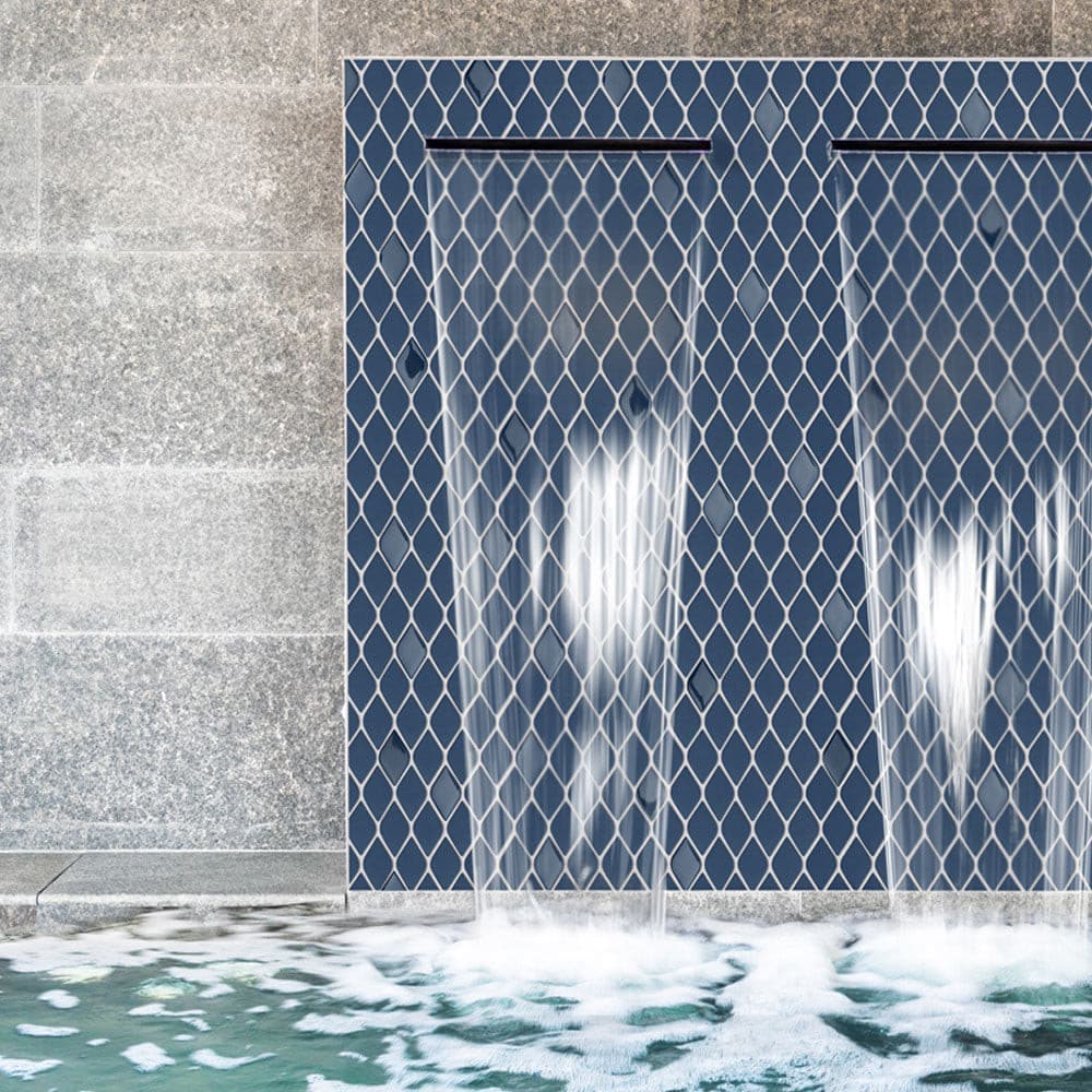 Cosmos Raindrop Matte Porcelain Mosaic Tile | TILE & MOSAIC DEPOT