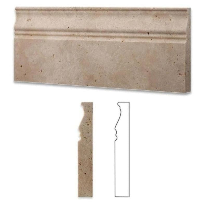 Ivory Travertine 18x18 Tumbled Tile | TMD