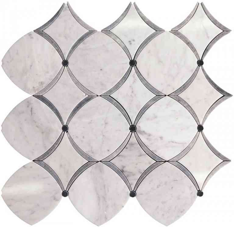 Waterjet Trellis 7 Stone Mosaic Tile | TILE & MOSAIC DEPOT